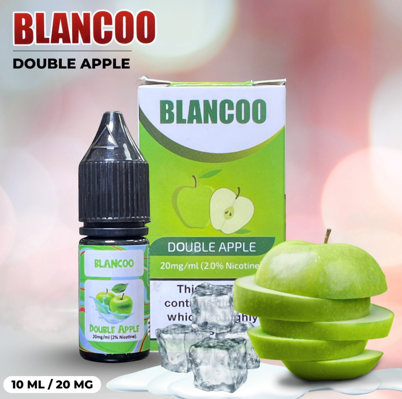 Blancoo Double Apple Ice 10 ML – Blue Vape